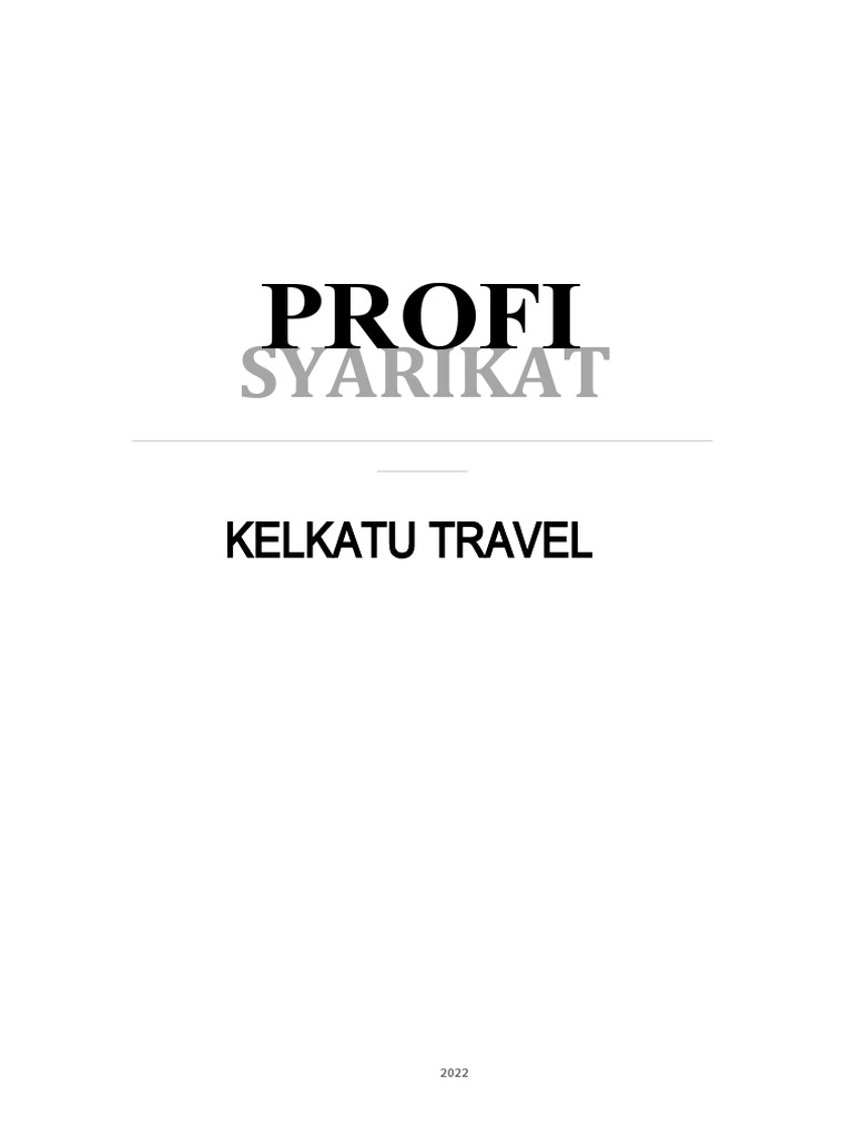 Profil Syarikat - Kelkatu Travel | PDF