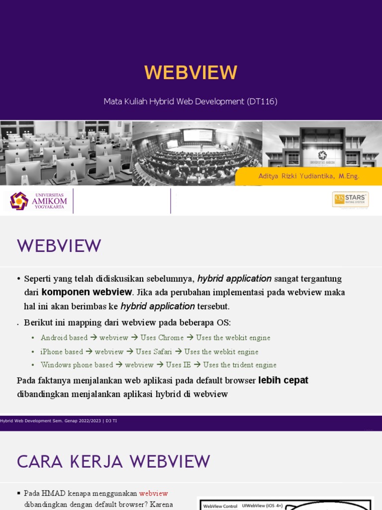 Pentingnya WebView dalam Aplikasi Hybrid | PDF