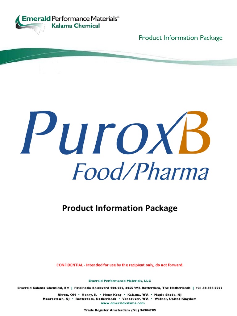 Product Information Package Purox B Foodpharma May 2020 | PDF | Nut ...
