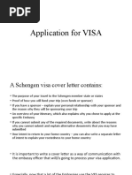 Schengen Visa Cover Letter Sample | PDF | Travel Visa | Passport