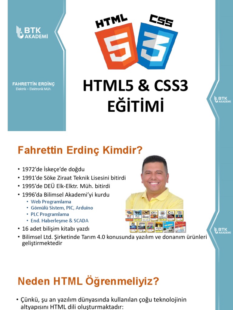 HTML5 Ile Web Gelistirme Egitim Dokumani | PDF