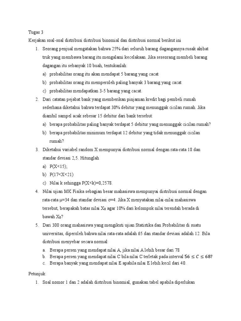 Tugas 3 Statpro 22-23 | PDF