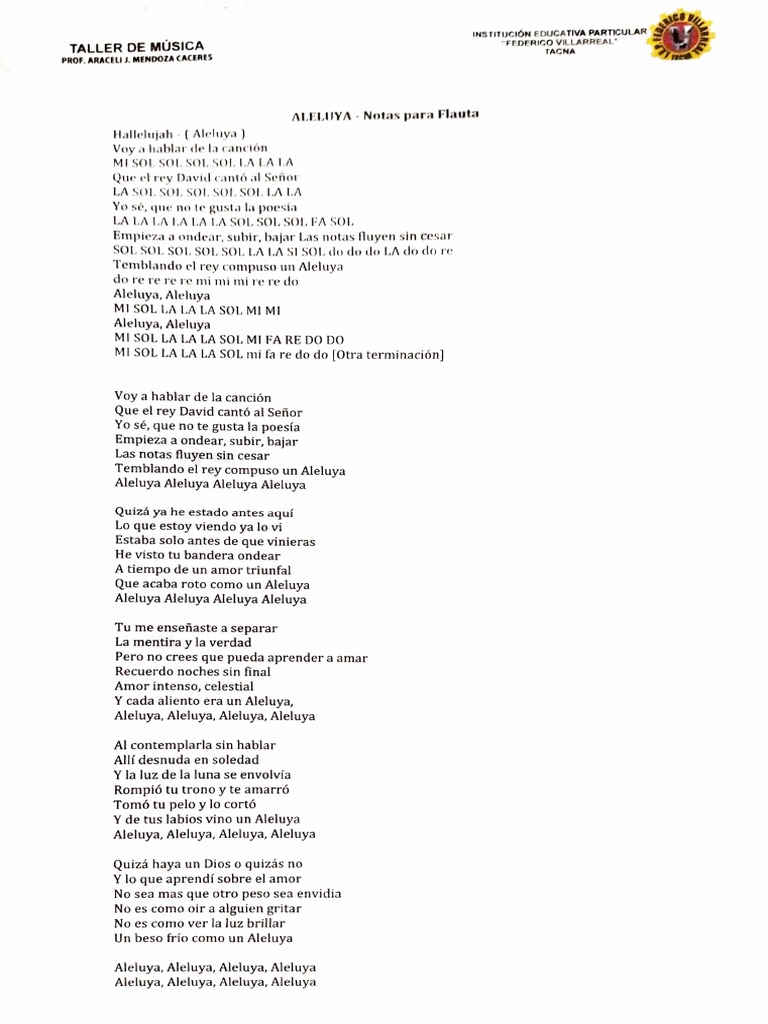 Tema Aleluya 4B | PDF