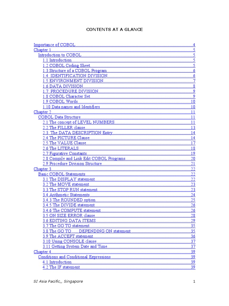 COBOL Programming Essentials Guide | PDF | String (Computer Science) | Software Engineering