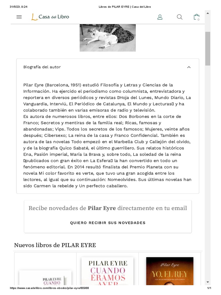 Libros de PILAR EYRE - Casa Del Libro | PDF