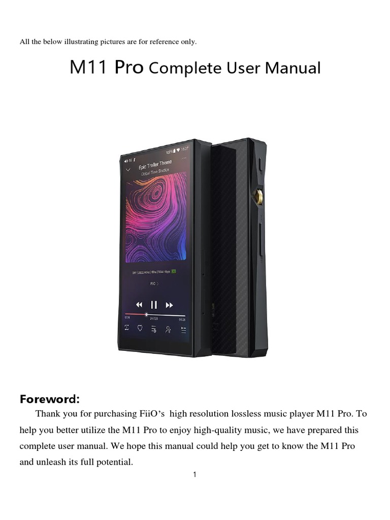 M11 Pro User Manual Overview | PDF | Bluetooth | Equalization (Audio)