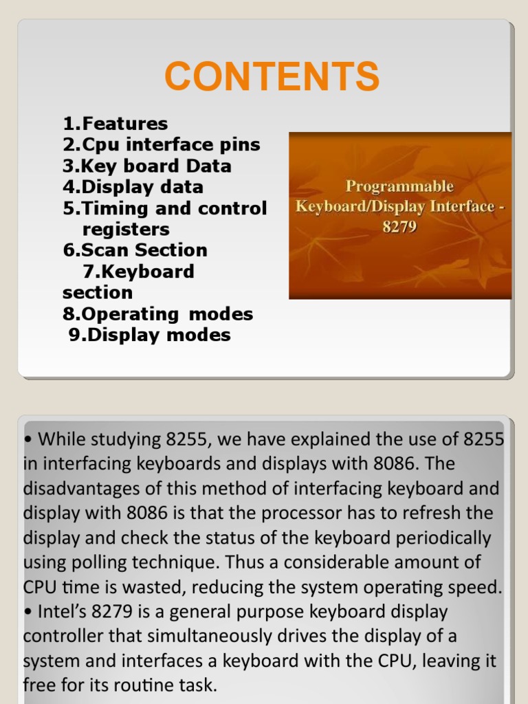 Block Diagram Of 8279 Keyboard Display Controller Keyboard B