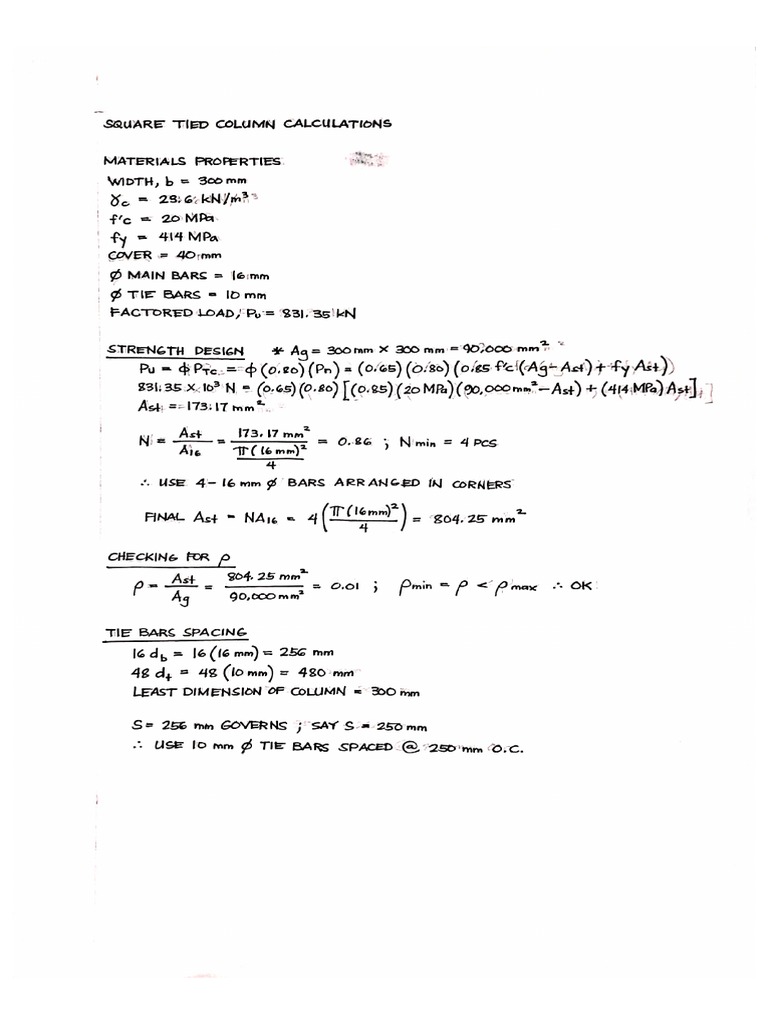 Column - and Footings - Computations PDF | PDF