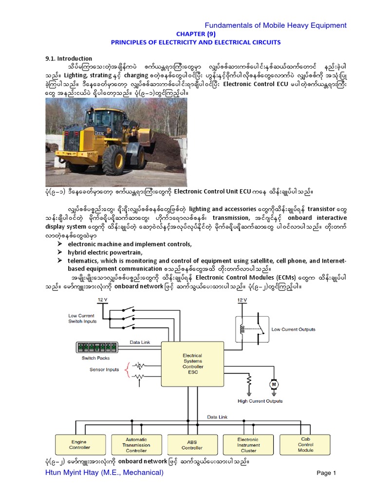 Electrical Principles in Heavy Equipment | PDF | Electric Current ...