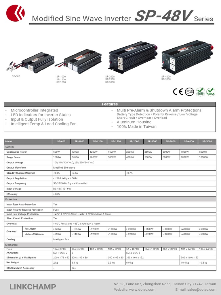 SP 48v Series | PDF | Power Inverter | Electricity