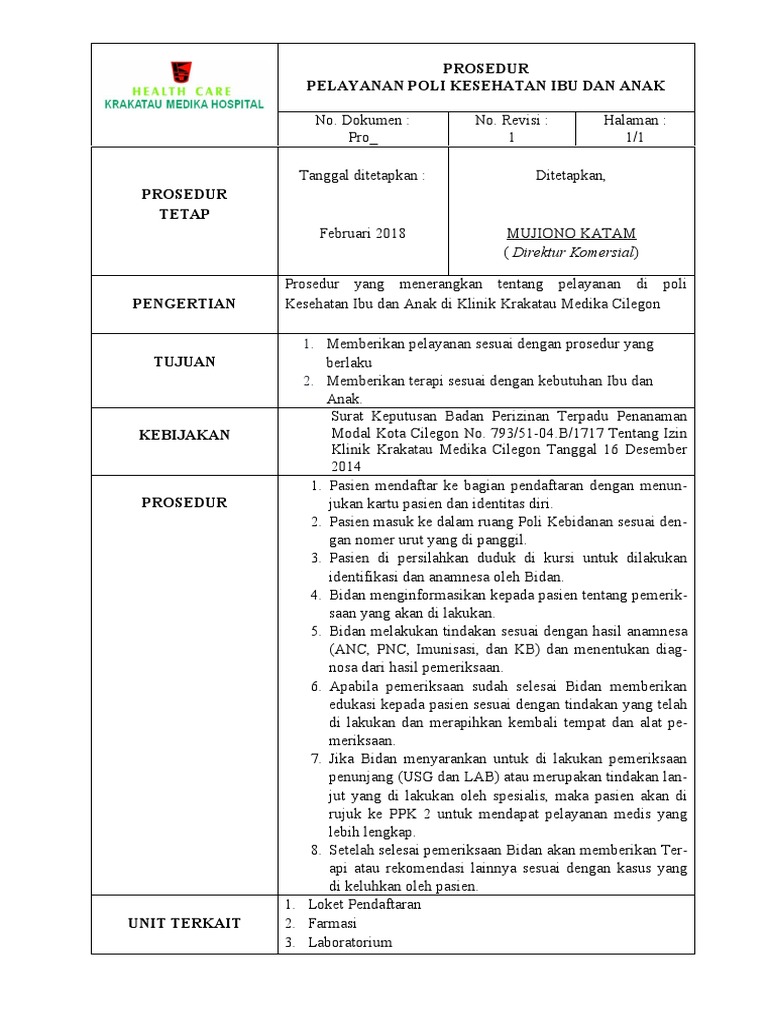 Spo Pelayanan Kia | PDF