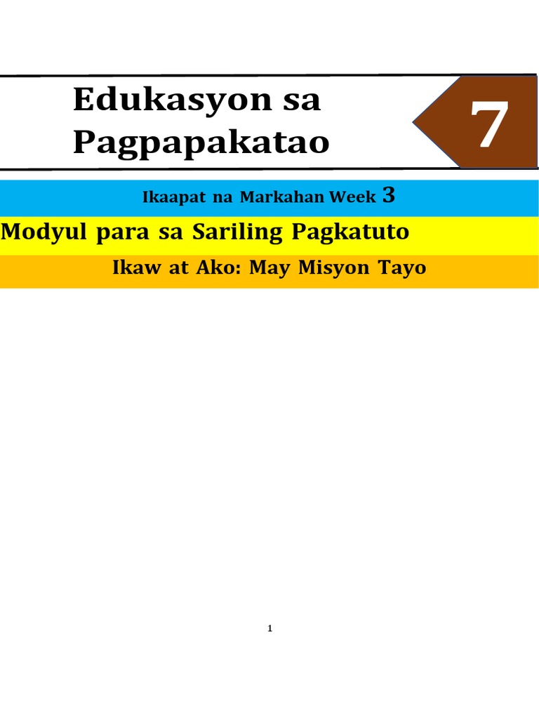 EsP 7-Q4-Module 3 | PDF