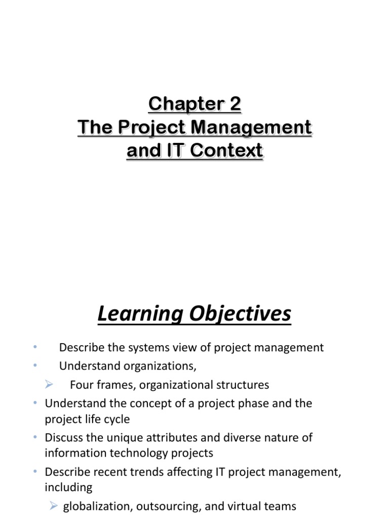 IT Project Management Overview | PDF | System | Software Development Process
