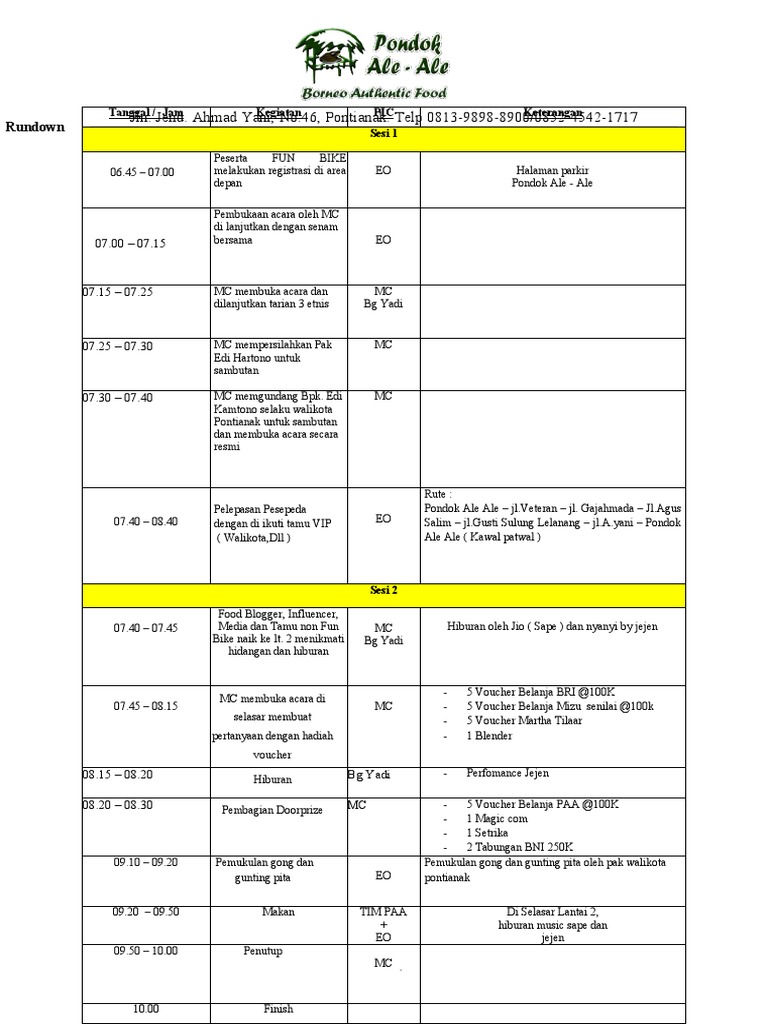 Rundown Update | PDF
