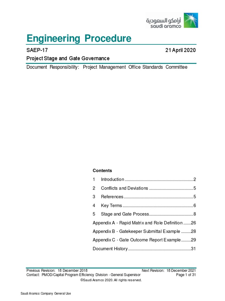 Project Stage and Gate Governance Guide | PDF | Project Management | Risk