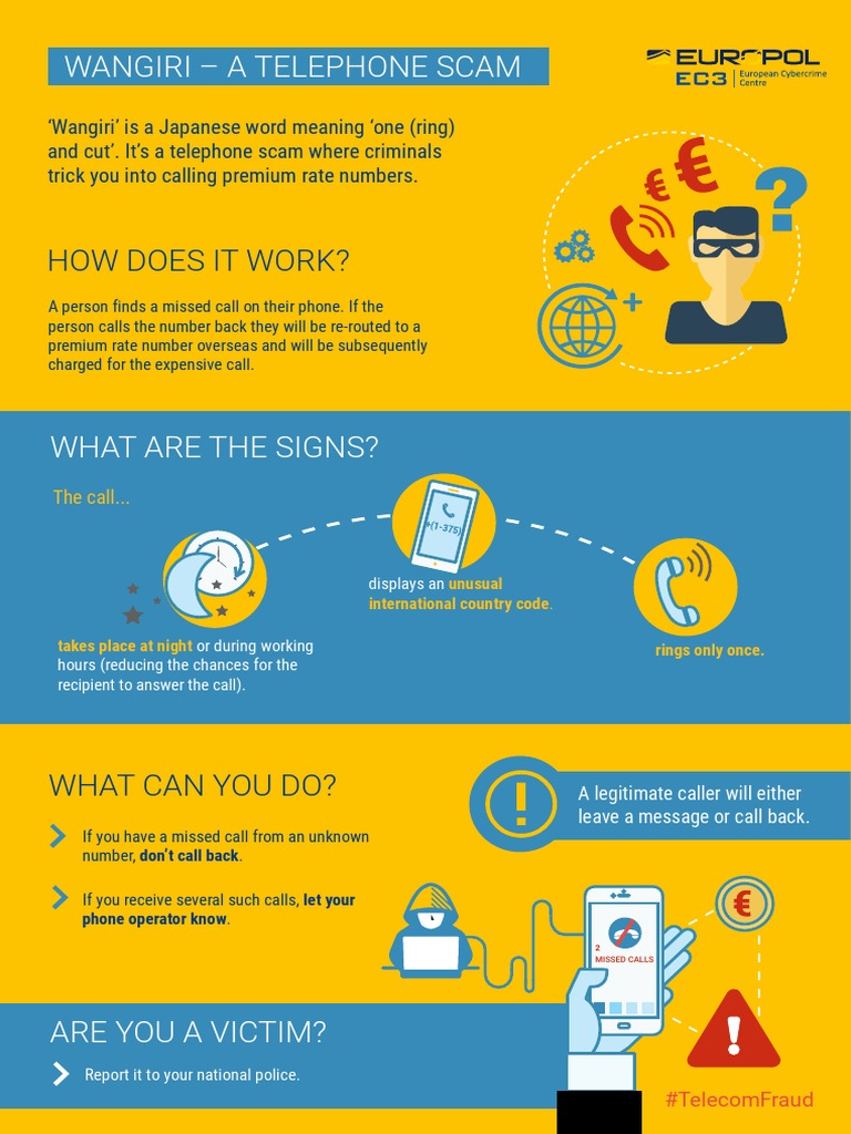 Understanding Wangiri Phone Scams | PDF