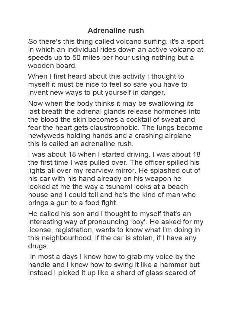 Adrenaline Rush | PDF