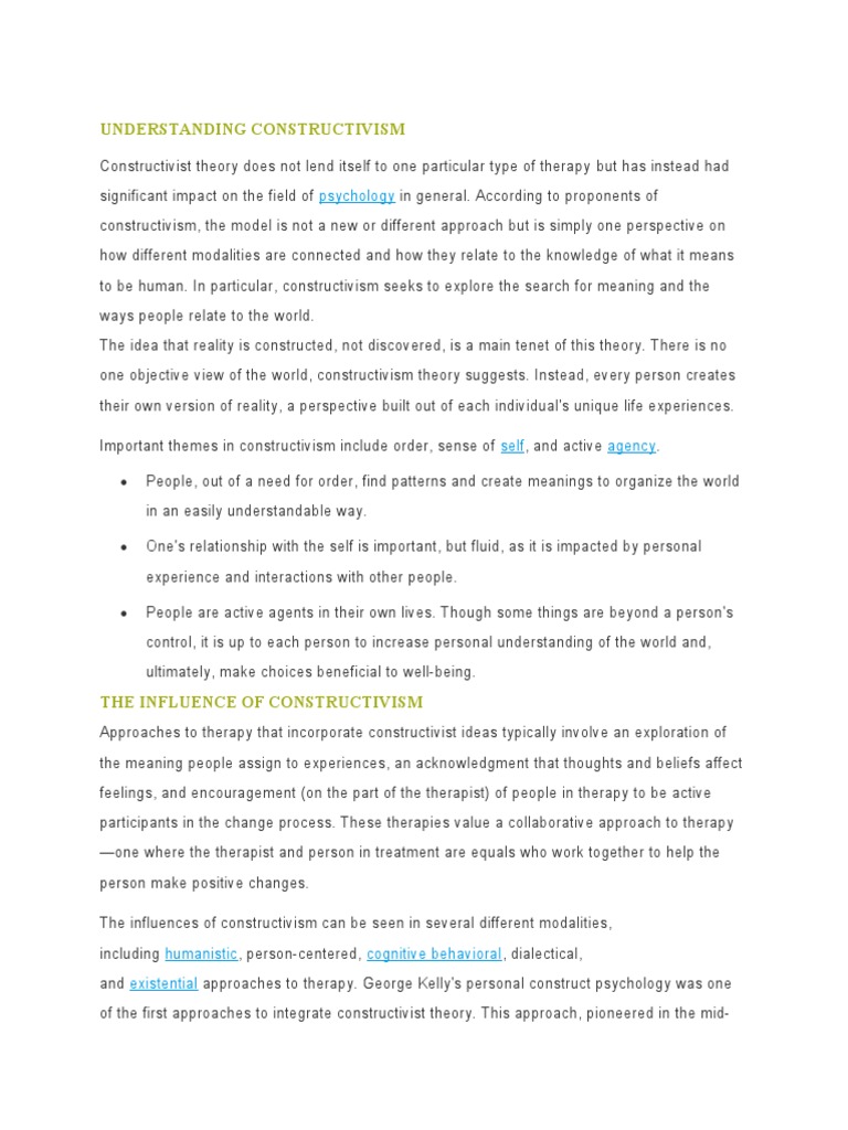 Contructivism | PDF