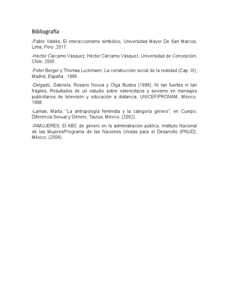 Bibliografía | PDF | Ciencias sociales