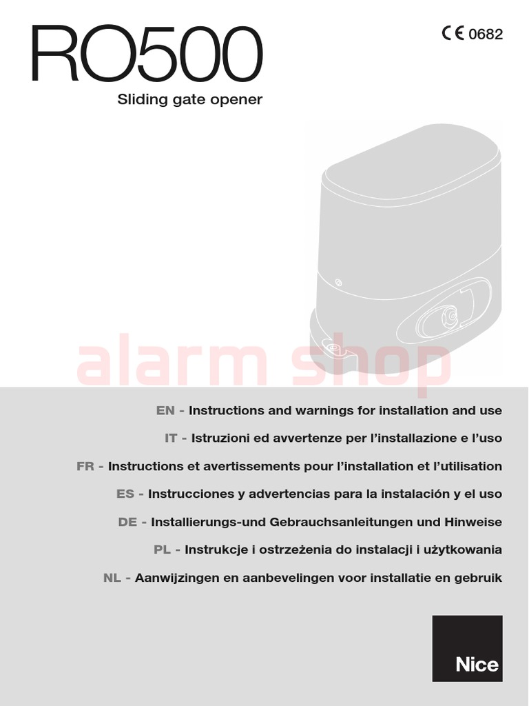 Nice Ro500 | PDF | Switch | Power Supply