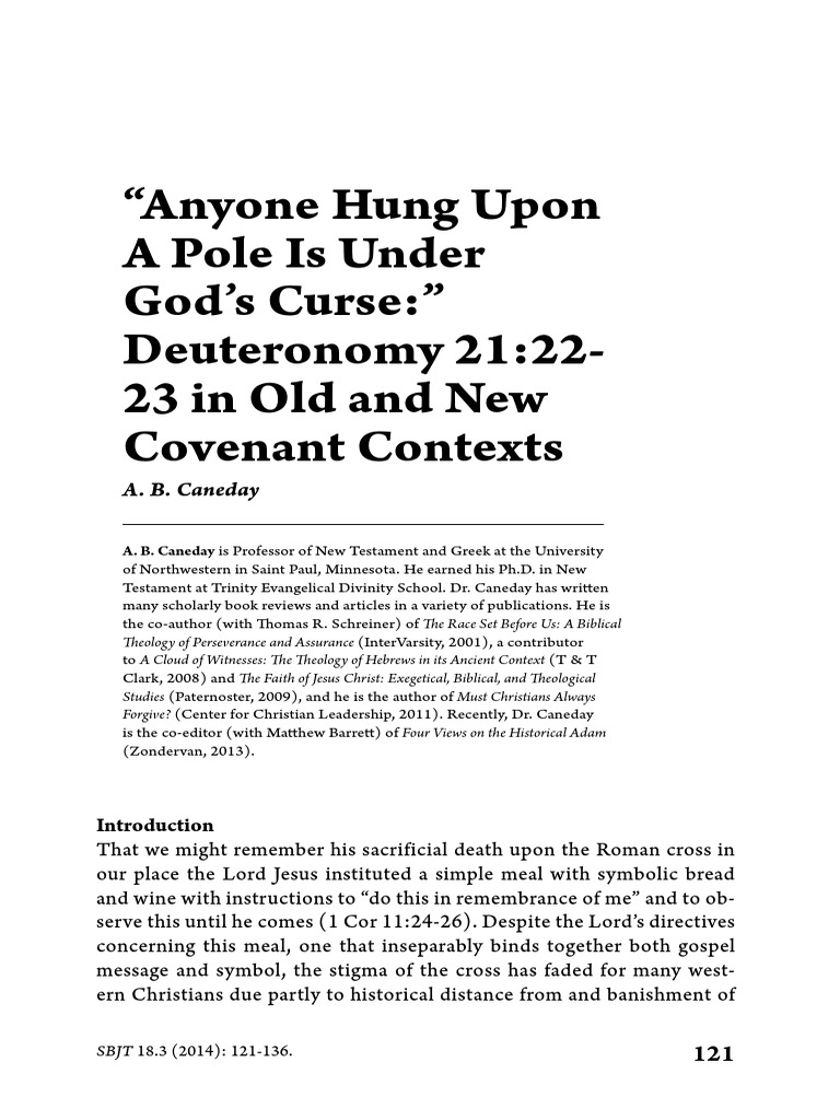 Anyone Hung Upon A Pole Is Under God S | PDF | Epistle To The Galatians ...