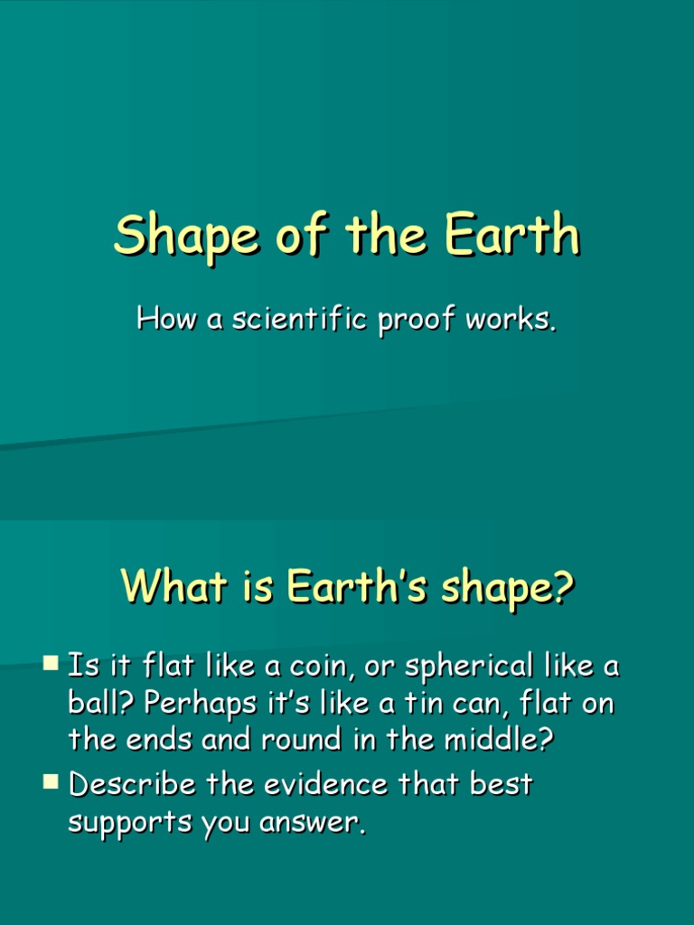 Proof of Earth's Shape | PDF | Earth | Sphere