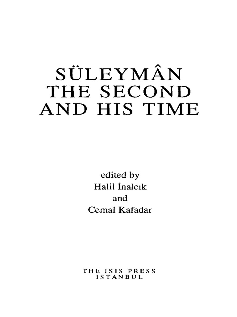 Suleyman The Second and His Time | PDF