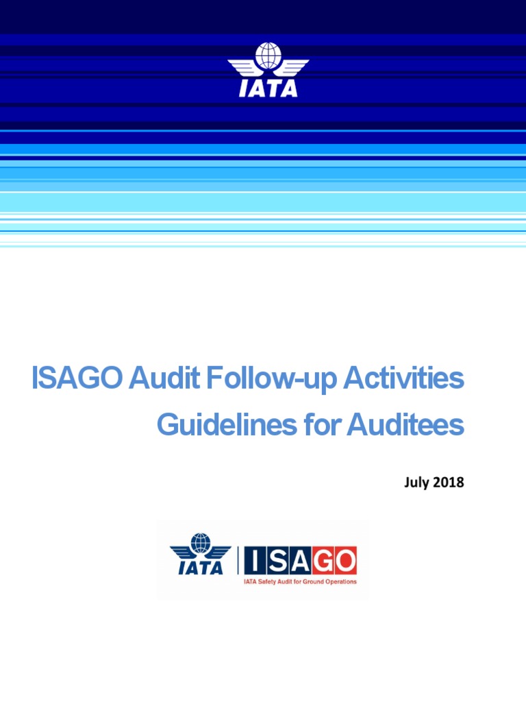 ISAGO Audit Follow-up Activities (July2018) (1) | PDF | Audit | Auditor's Report