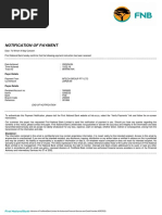 Standard Bank Payment Confirmation Letter | PDF | Money | Banks