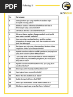 Contoh Soal Tes PMK Polri 2024 | PDF | Karier & Perkembangan