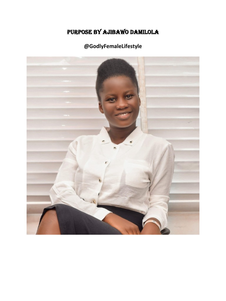 PURPOSE by Ajibawo Damilola | PDF | God | Jeremiah
