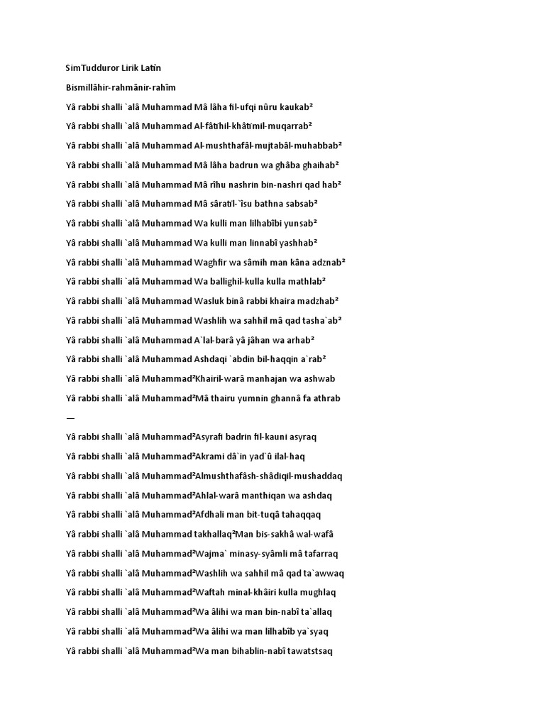 SimTudduror Lirik | PDF | Hindu Gods | Hindu Mythology