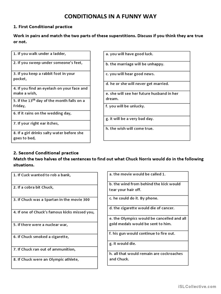 Funny Conditional Statements Practice | PDF