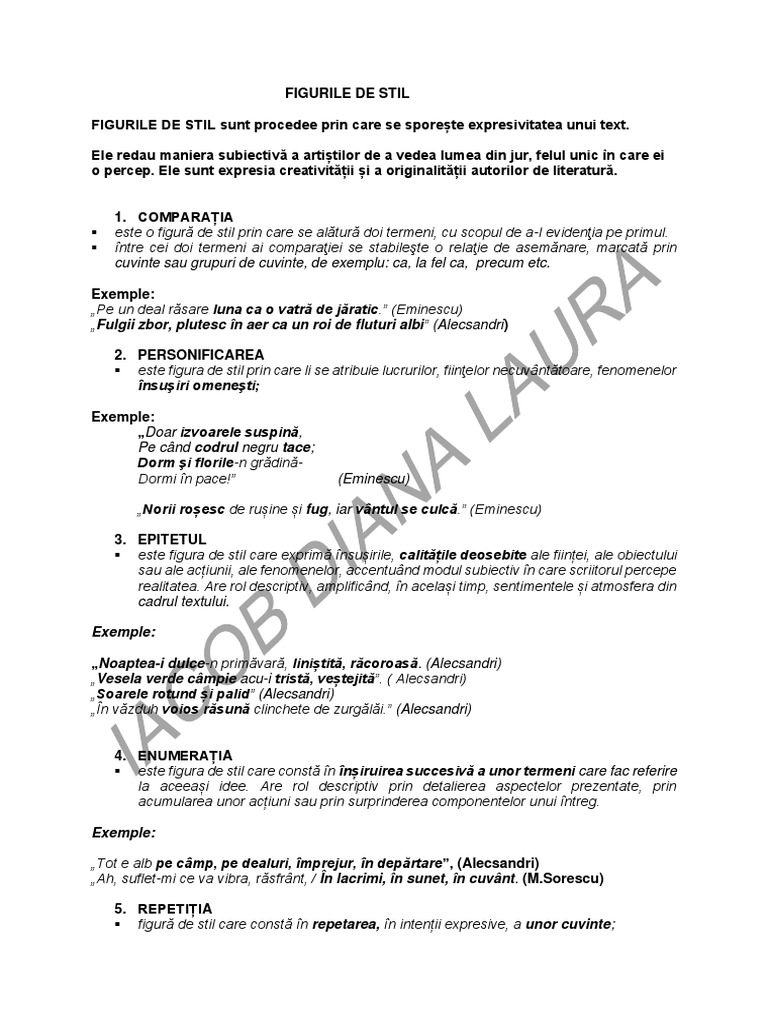 Figuri de Stil | PDF