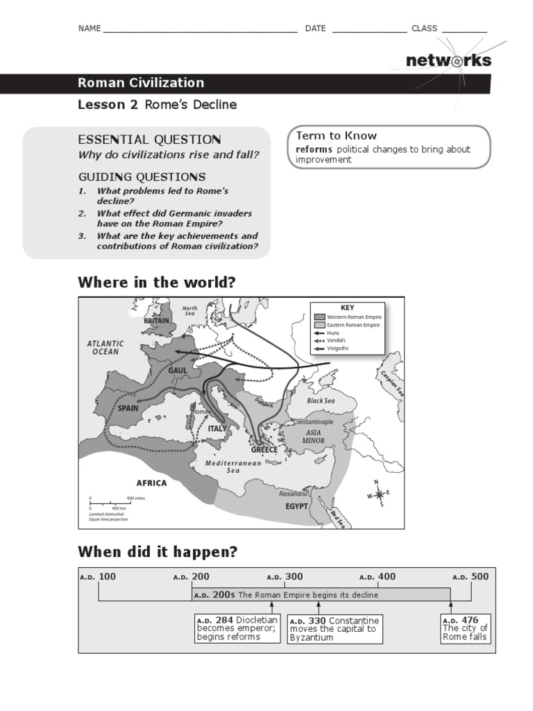 006 Rome's Decline | PDF | Roman Empire | Ancient Rome