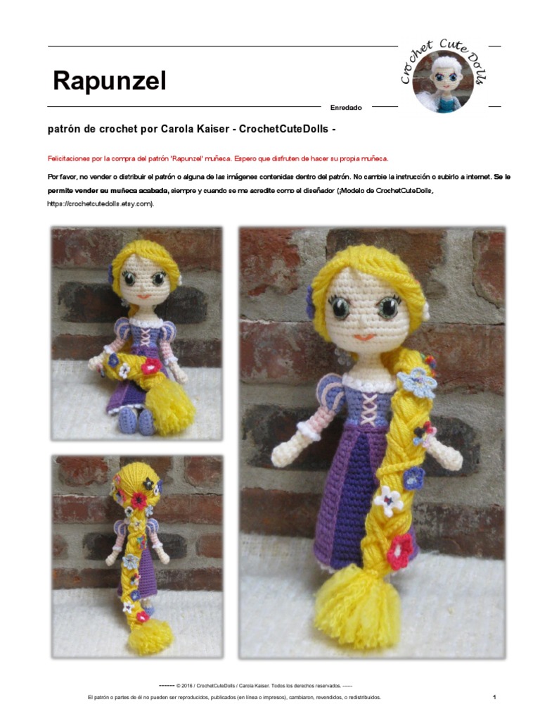 Rapunzel 1 | PDF | Tejer | Pelo