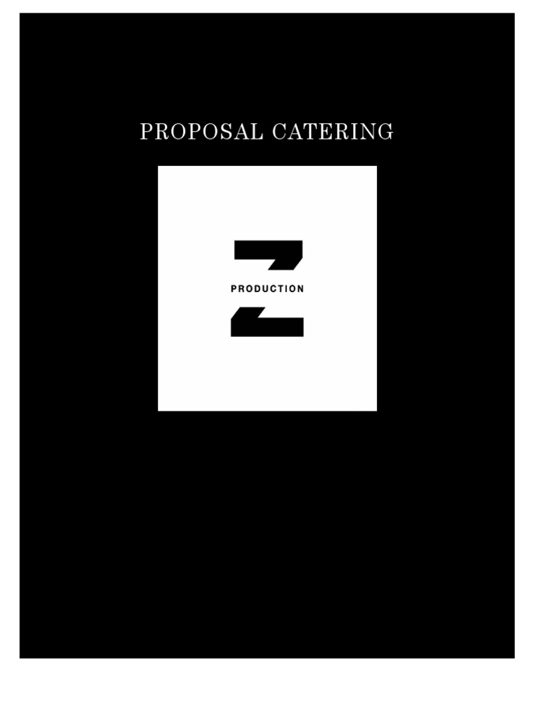 Proposal Catering Z Production-1 | PDF