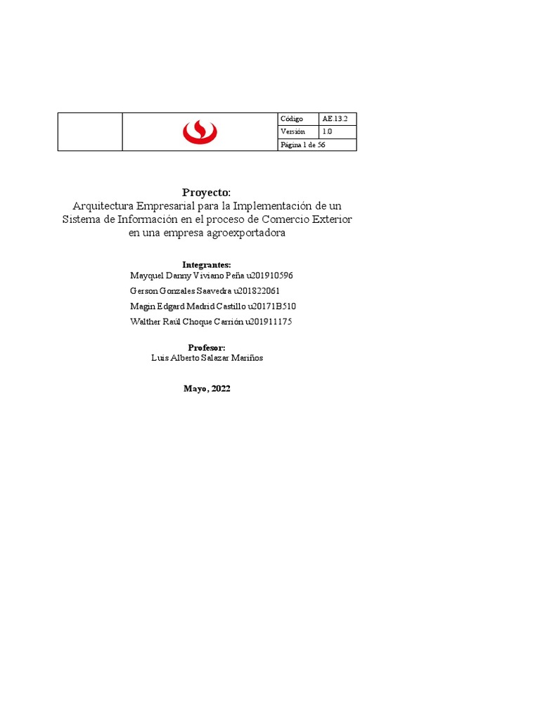 Proyecto COMEX | PDF | Planificación de recursos empresariales | El comercio internacional