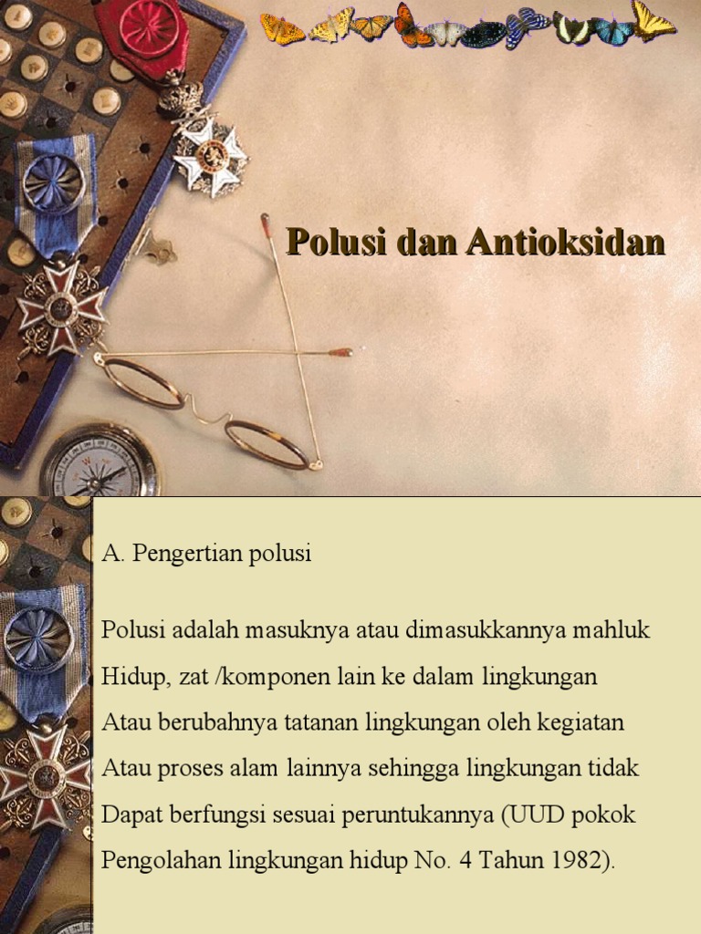 Polusi Dan AntiOksidan | PDF | Kesehatan Holistik | Sains & Matematika