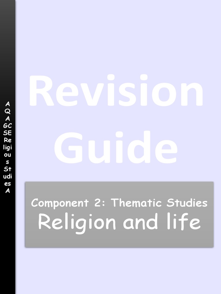 Theme B - Religion and Life Revision Guide | PDF | Adam And Eve | Adam