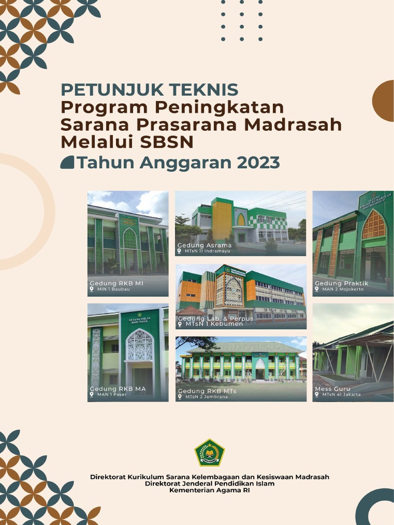 Petunjuk Teknis SBSN Madrasah | PDF