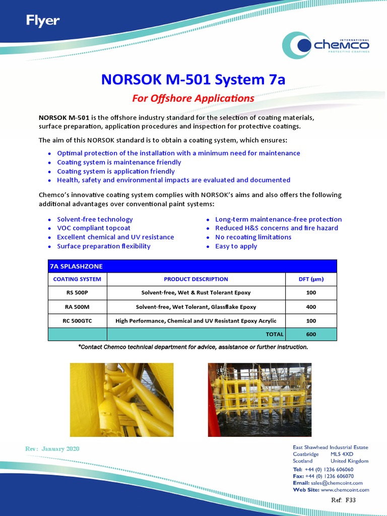 Flyer - NORSOK M-501 System 7a | PDF