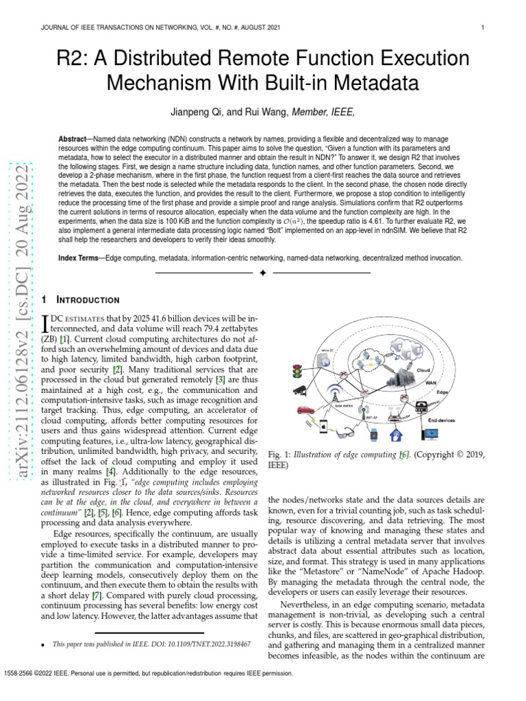 R2: A Distributed Remote Function Execution Mechanism With Built-In ...