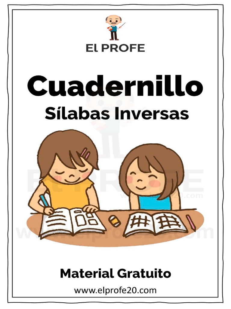 Cuadernillo de Silabas Inversas Elprofe20 Gratis | PDF