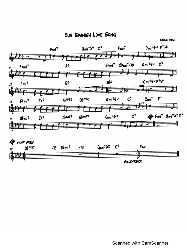 Our Spanish Love Song | PDF