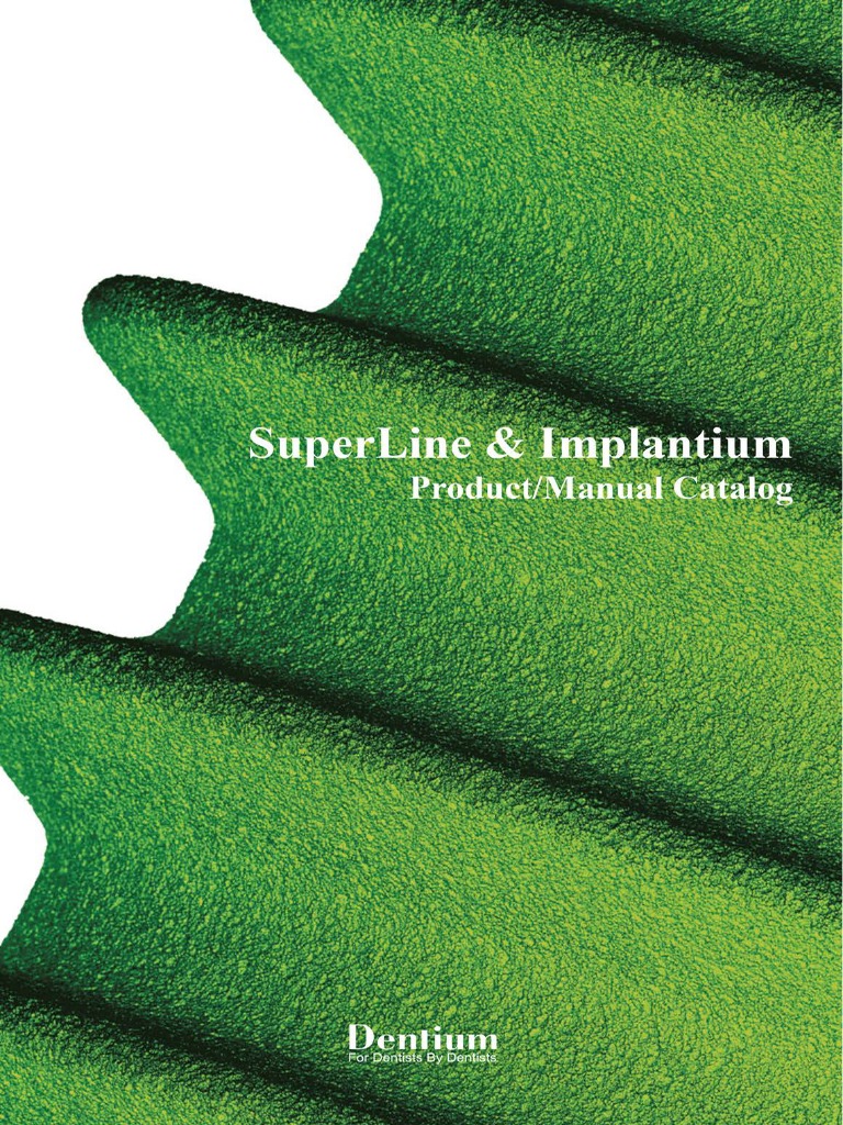 Dentium SuperLine II Implantium Catalog | PDF | Dental Implant | Screw
