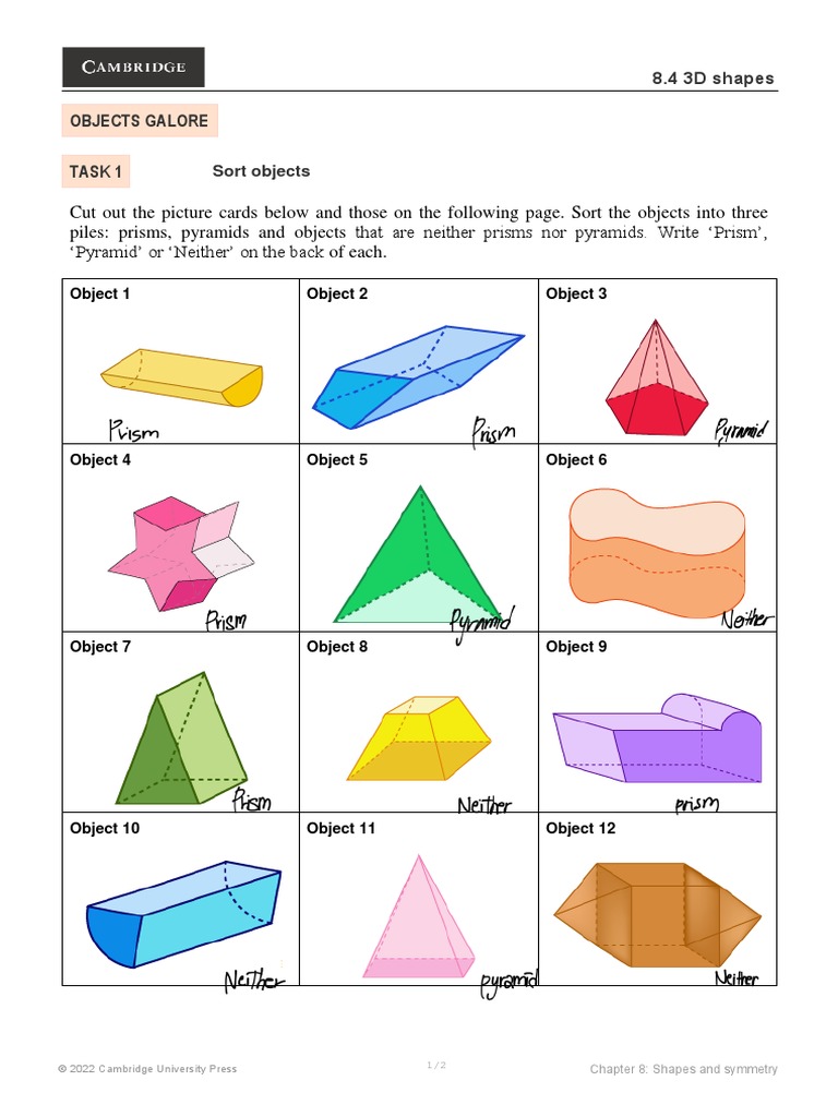 Sorting Prisms and Pyramids | PDF | Art
