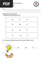 Salitang Magkasingtunog Worksheets Set 1 FTF | PDF