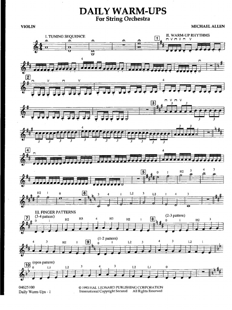 Daily Warm Ups | PDF