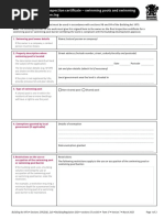QBCC Form 43 Waterproofing Certificate | PDF | License